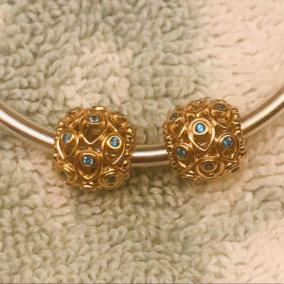 Pandora | Jewelry | 4k Gold Pandora Ocean Treasure Charm | Poshmark